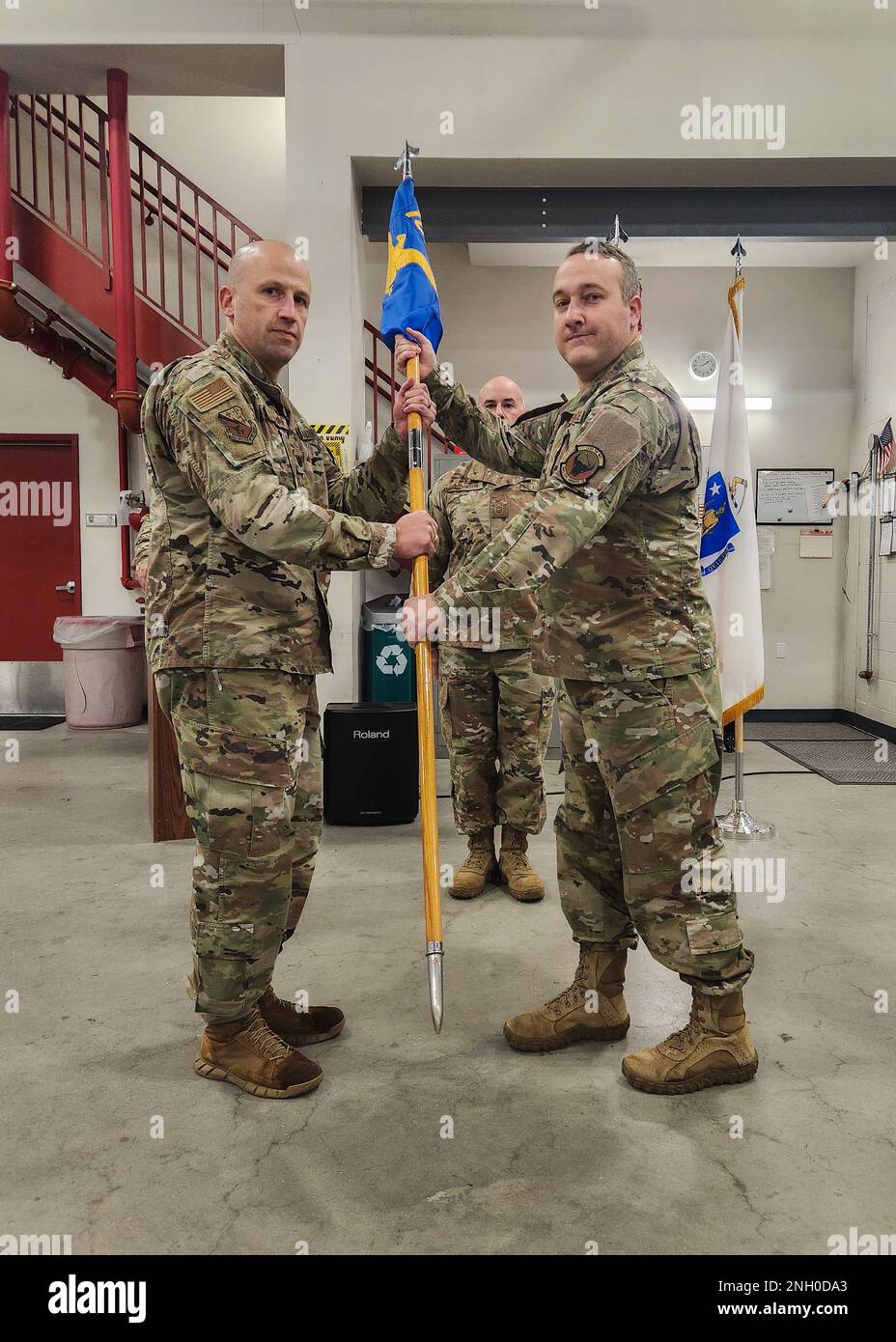 U.S. Air Force Maj. Sarah Sinclair assumes command of the 104th Civil ...