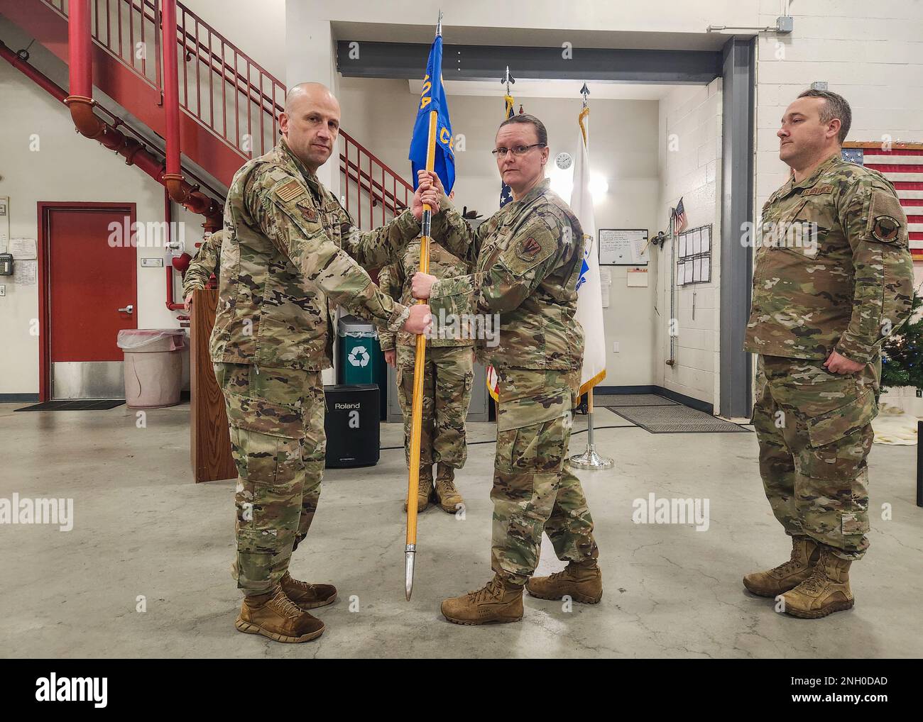 U.S. Air Force Maj. Sarah Sinclair assumes command of the 104th Civil ...
