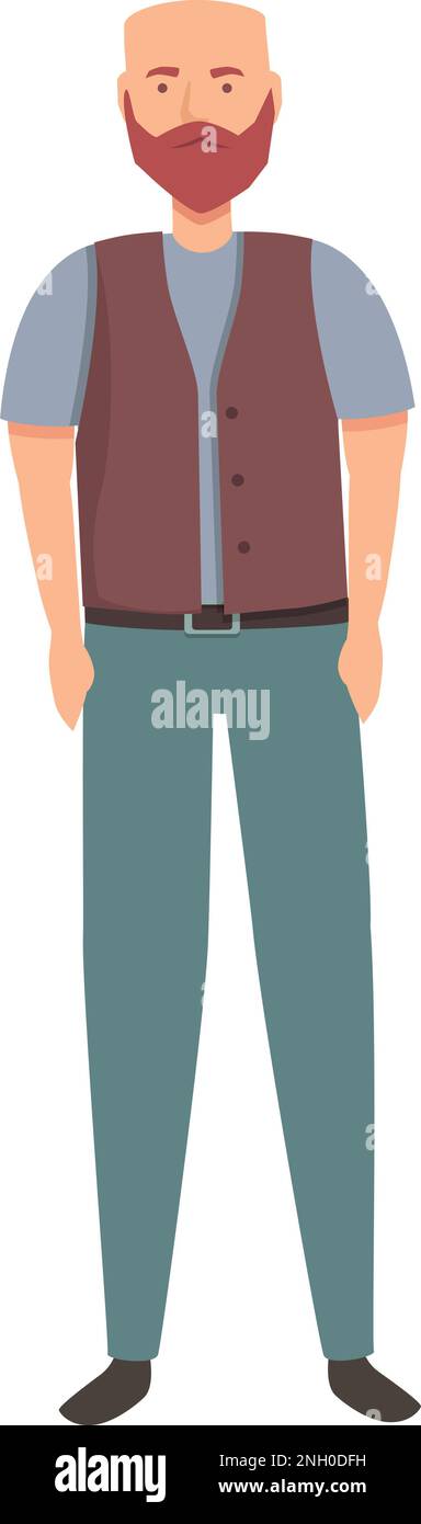 Cargo trucker icon cartoon vector. Truck driver. Male net Stock Vector ...