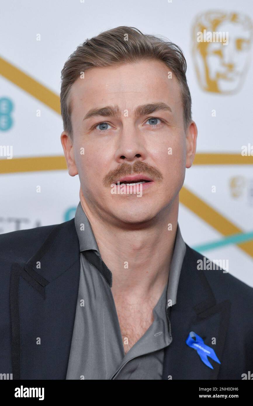 Albrecht Schuch attending the EE BAFTA Film Awards 2023 at The Royal ...