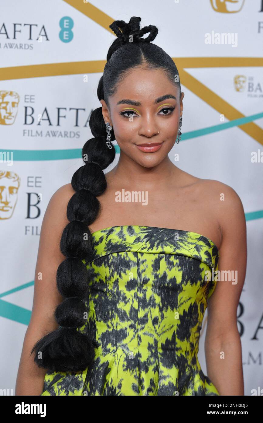 Sara Collins attending the EE BAFTA Film Awards 2023 at The Royal ...
