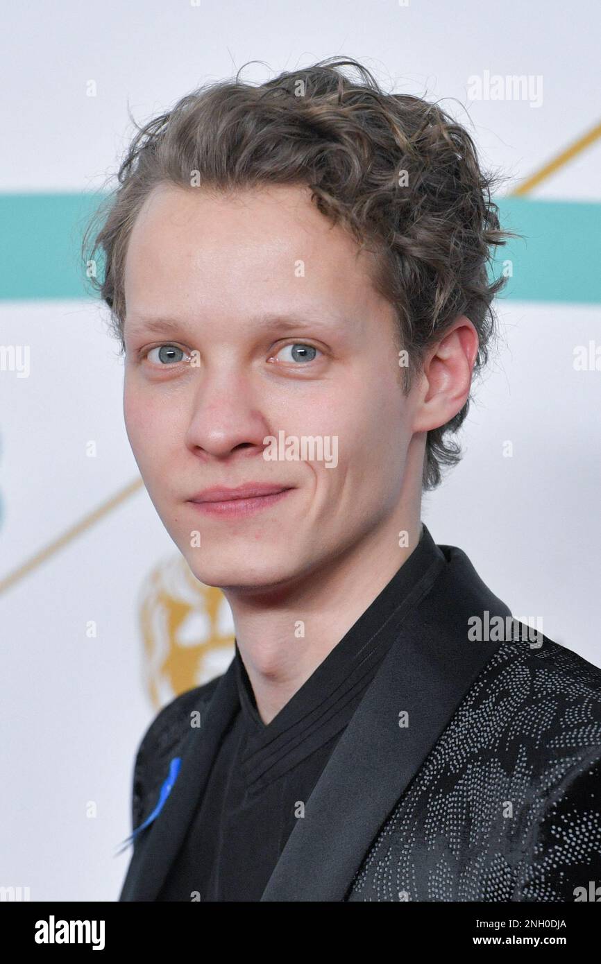 Felix Kammerer attending the EE BAFTA Film Awards 2023 at The Royal ...