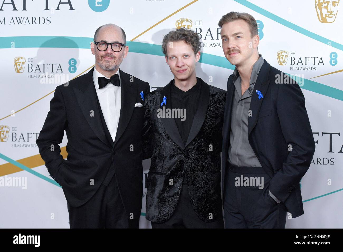 Edward Berger, Felix Kammerer and Albrecht Schuch attending the EE ...