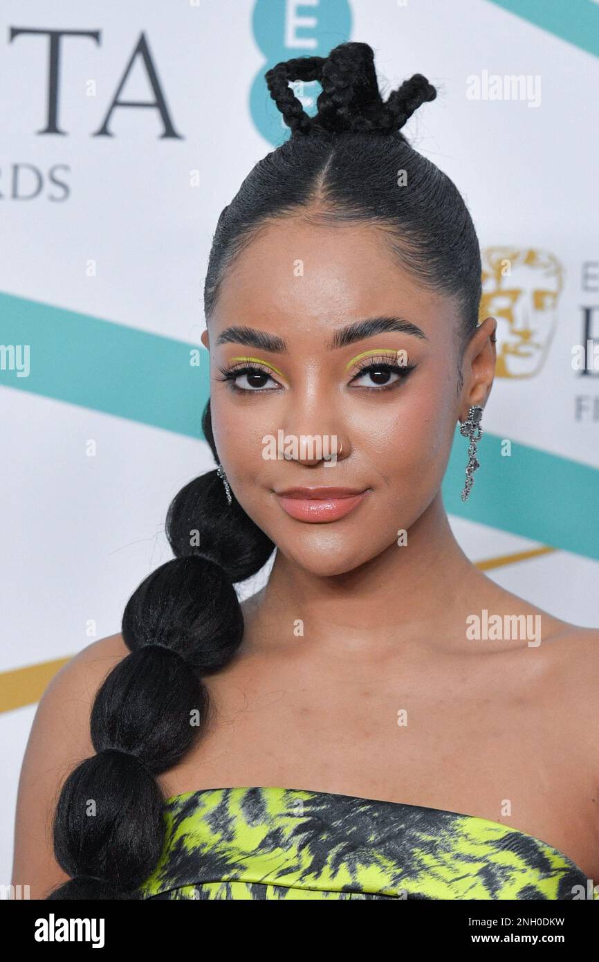 Sara Collins attending the EE BAFTA Film Awards 2023 at The Royal ...