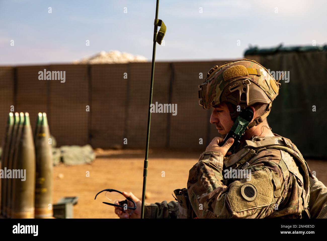 U.S. Army Cpl. Terry Rutledge, assigned to Charlie Battery, 1st ...