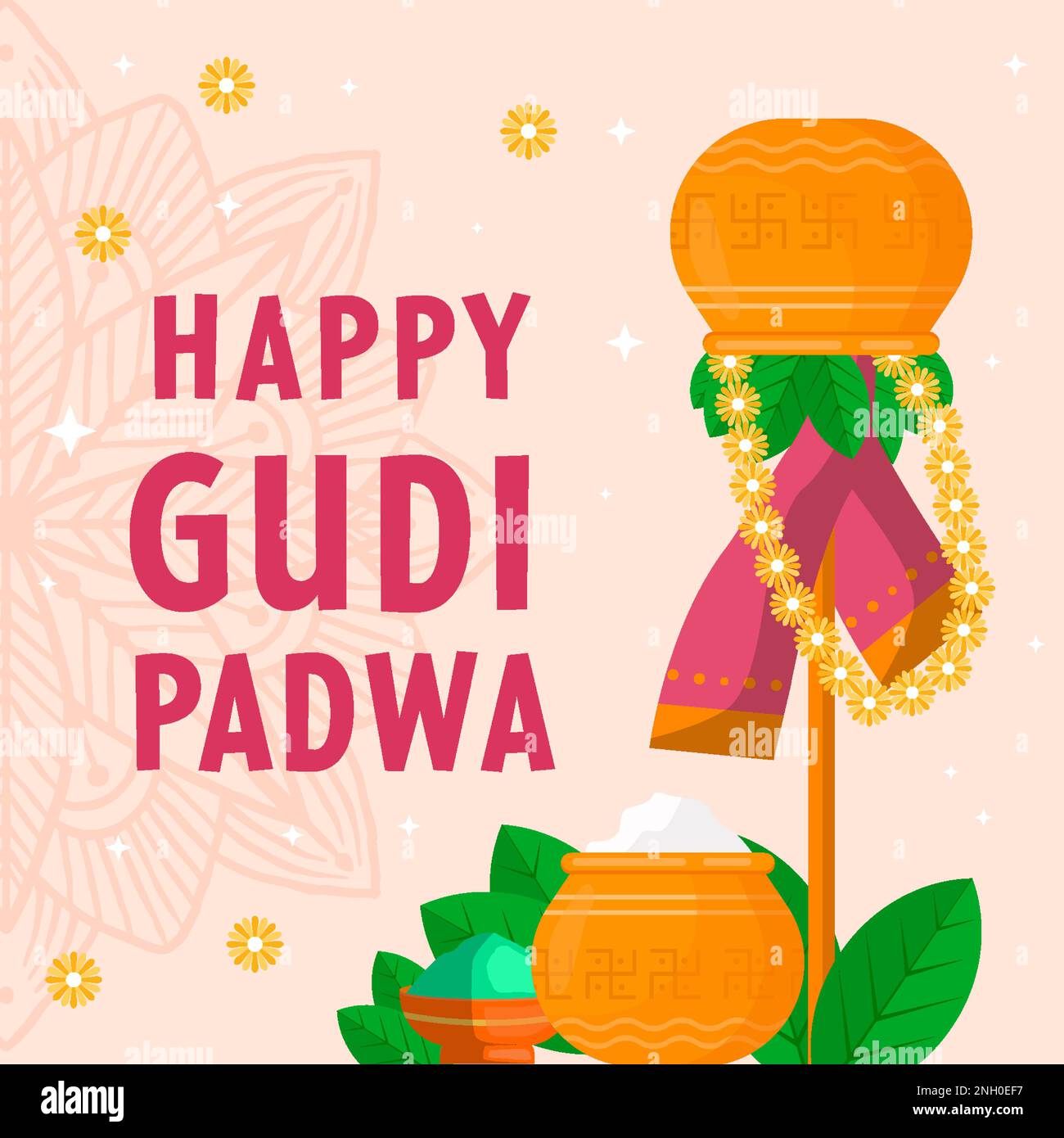 Rangoli festival design in Stock Vector Images - Alamy