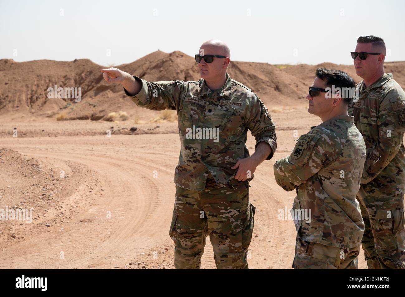 U.S. Air Force Lt. Col. John Barrett, 724th Expeditionary Air Base ...