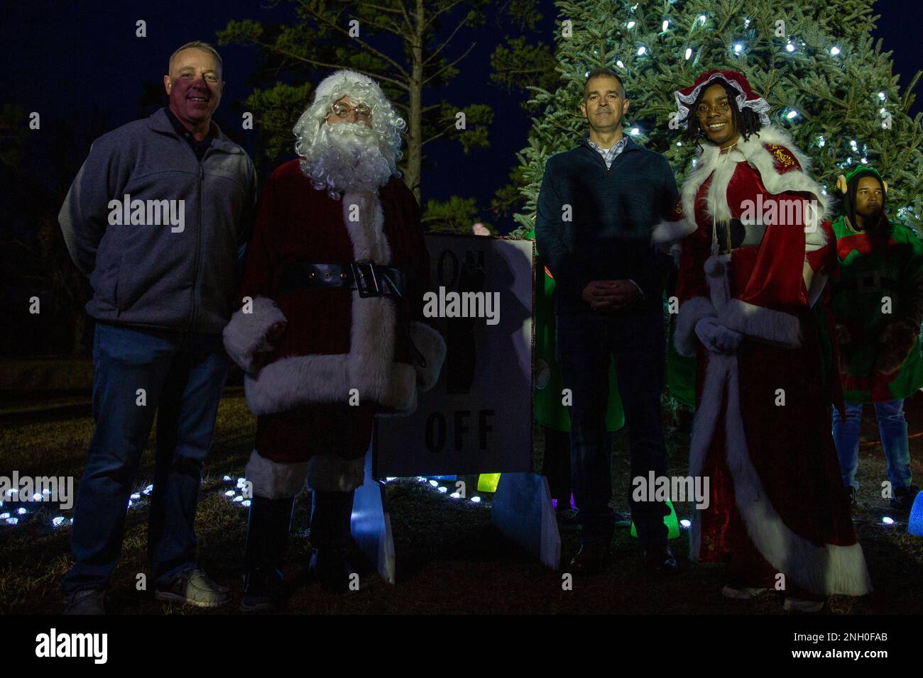 U.S. Marine Corps Sgt. Maj. Douglas W. Gerhardt, left, Marine Corps Air ...