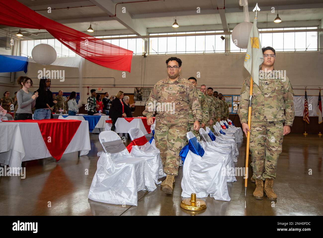 The North Carolina National Guard holds a deployment ceremony for the ...