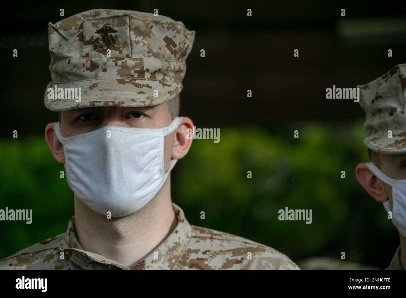 U.S. Marine Corps recruit Daniel Santos, a recruit with Delta Company ...