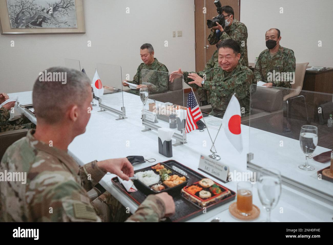 Lt. General Takemoto, Commanding General of the Japan Ground Self ...