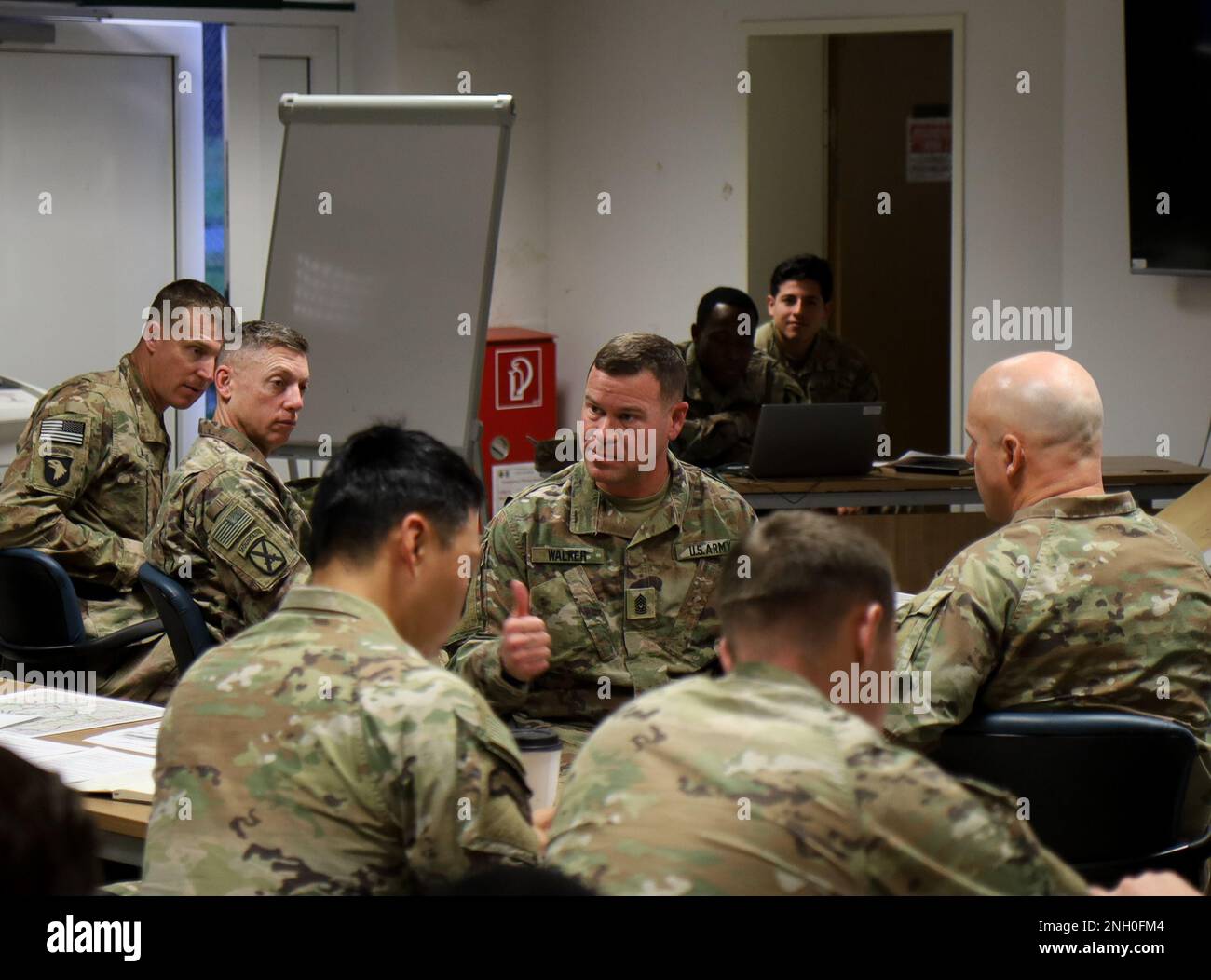 Command Sgt. Maj. Charles Walker, 2nd Brigade Combat Team senior ...