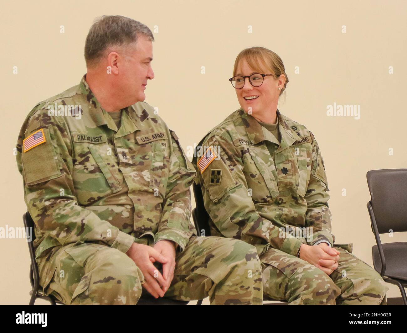 JOINT BASE LEWIS-McChord, Wash. - Sgt. Maj. Aaron Palmquist (left) of 1 ...