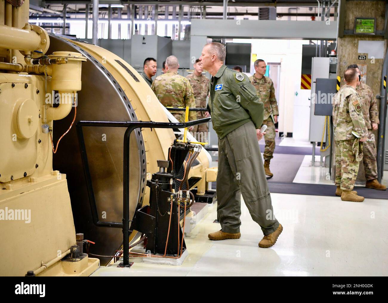 U.S. Air Force Gen. Mark Kelly, commander of Air Combat Command, looks ...