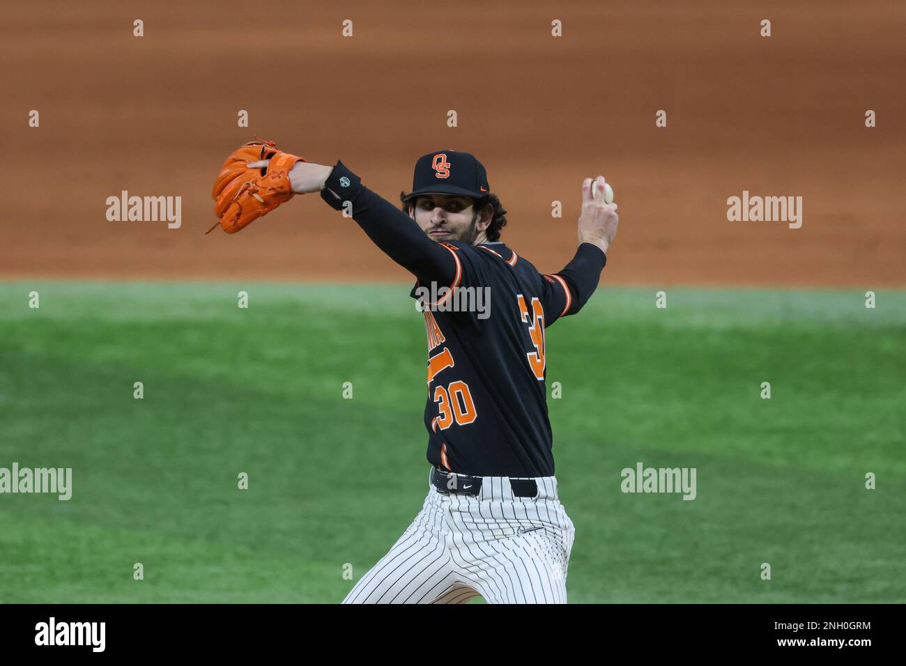 February 19, 2023: OSU pitcher Kade Shatwell #30 works from the mound ...