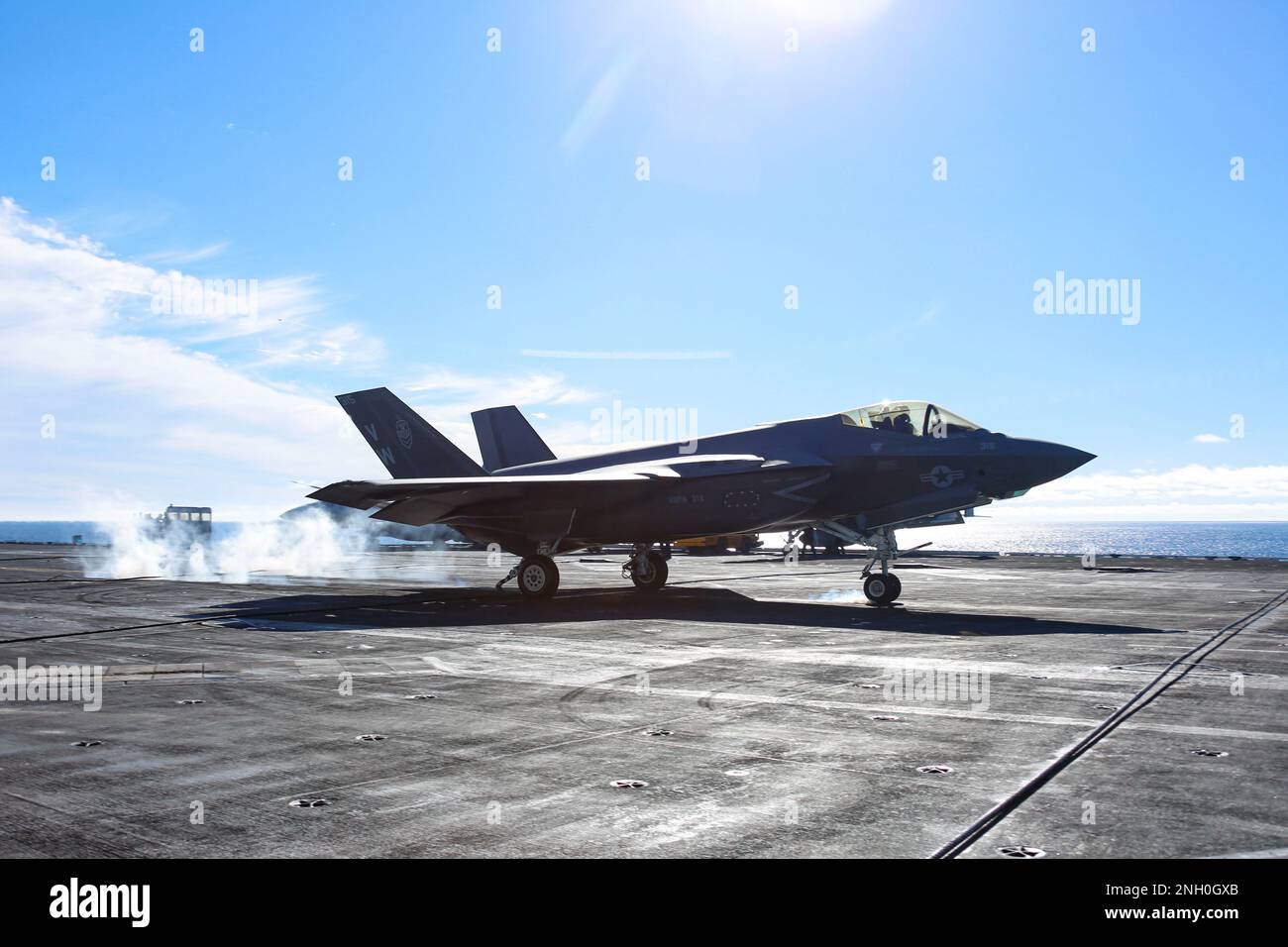 221204-N-IT121-1188 PACIFIC OCEAN (Dec. 4, 2022) An F-35C Lightning II, assigned to Marine ...