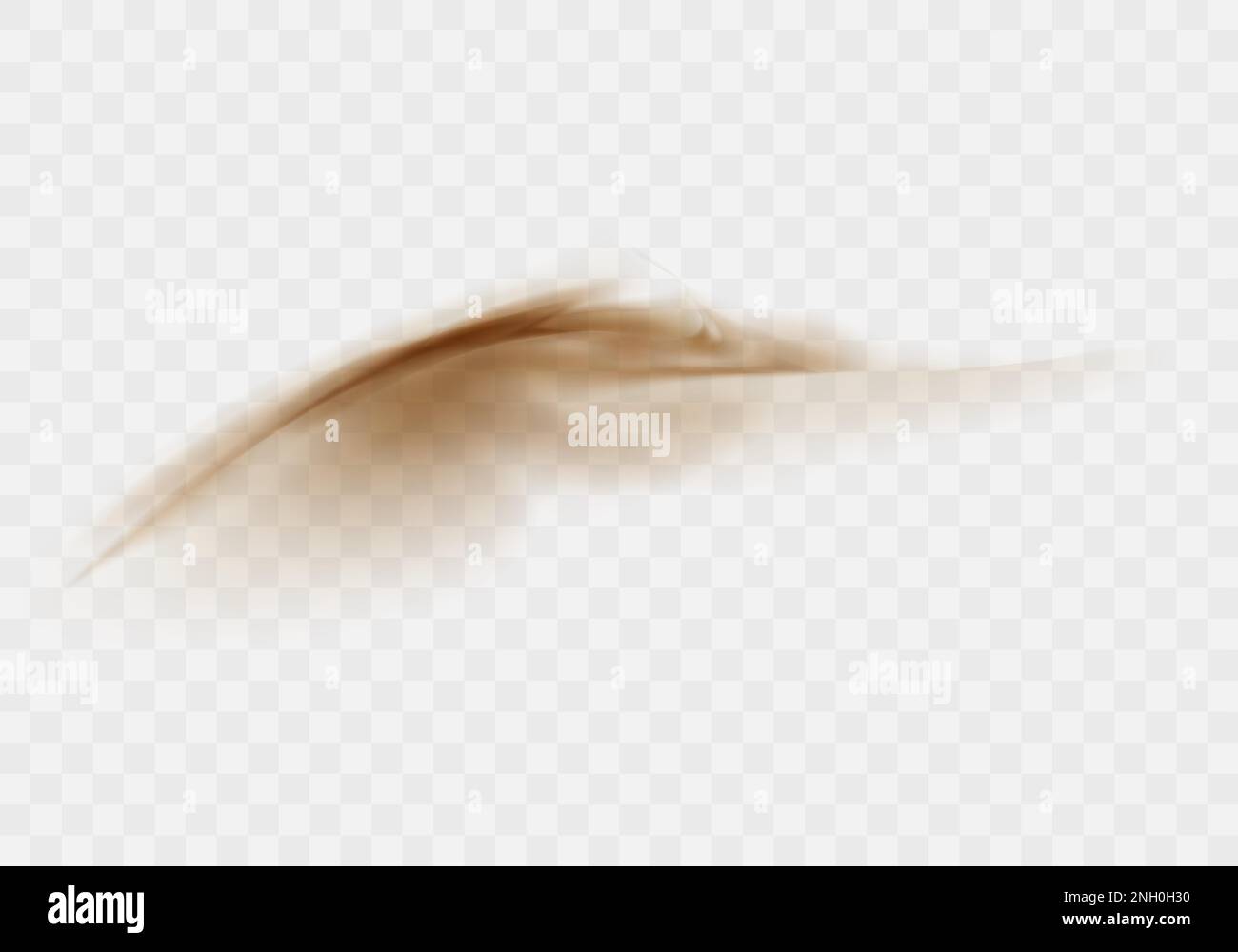 Desert sandstorm, brown dusty cloud or dry sand flying with gust of ...