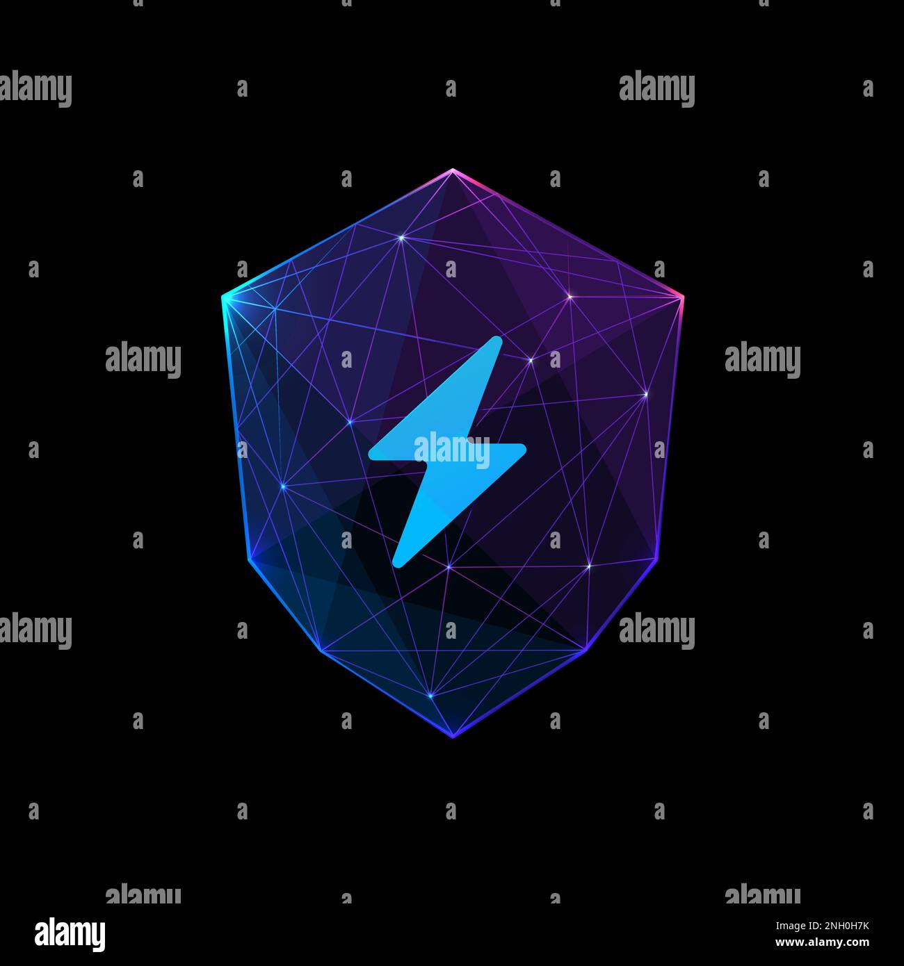 Lightning shield hi-res stock photography and images - Alamy