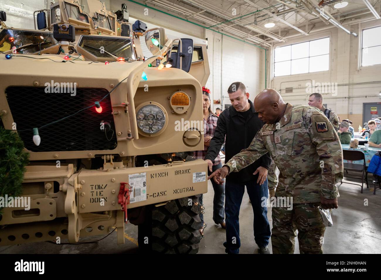 Army Sgt. 1st Class Brandon Bader (left) with the 223rd Military Police ...