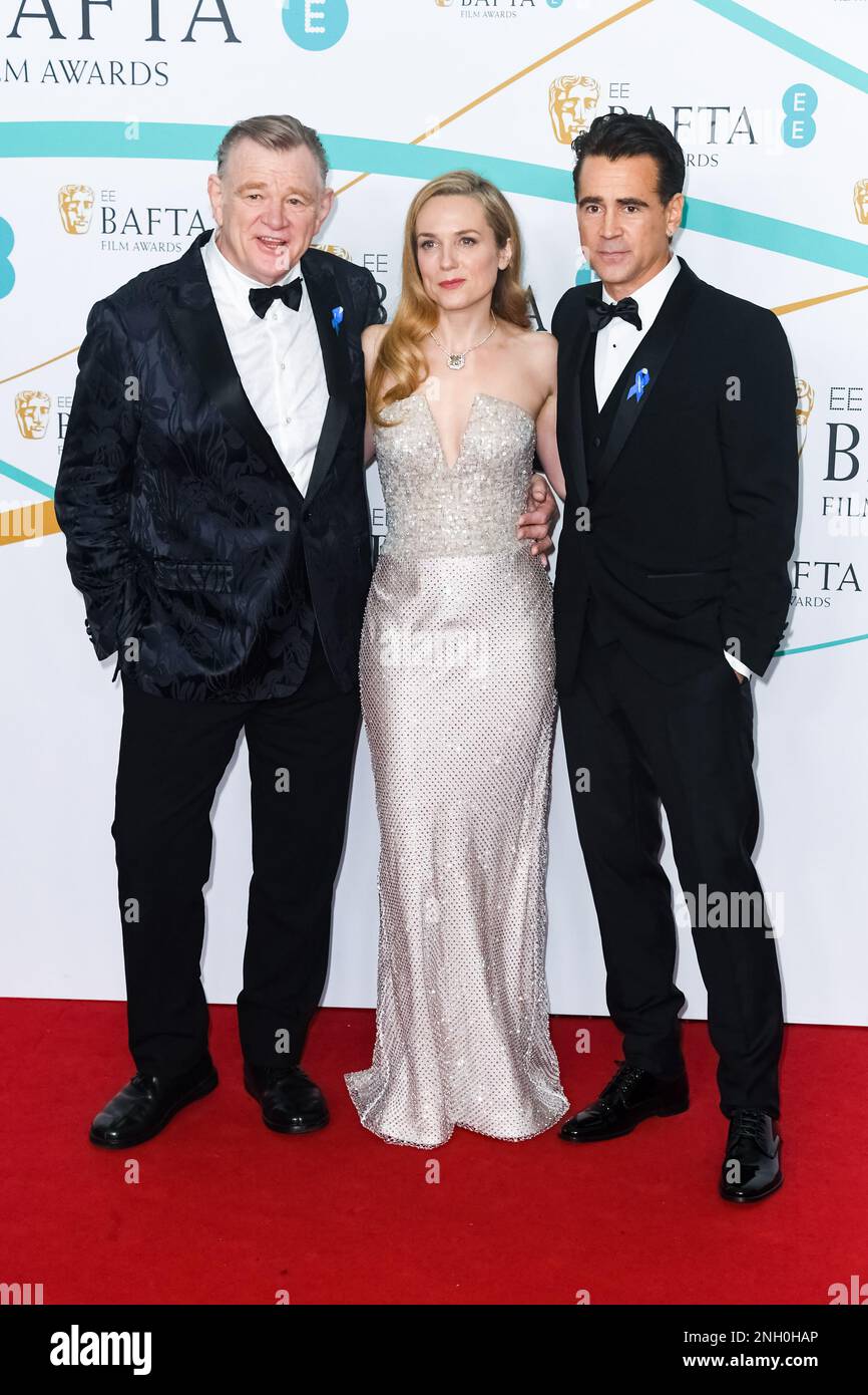 London, UK. 19th Feb, 2023. Brendan Gleeson , Kerry Condon , Colin ...