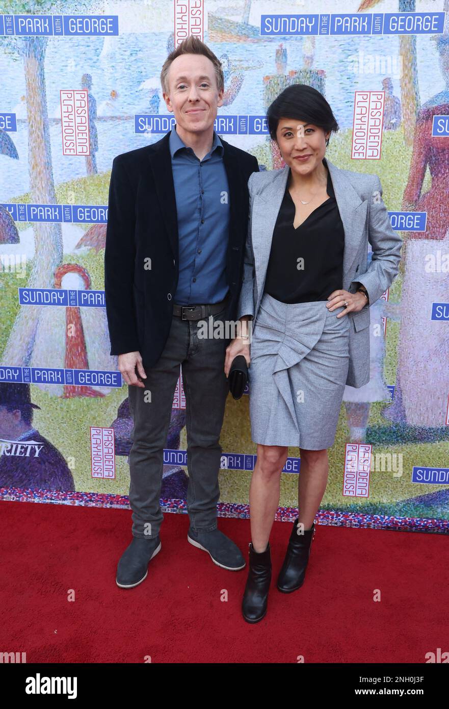 Jim Cashman, Michelle Non, at Opening Night For "Sunday In The Park ...