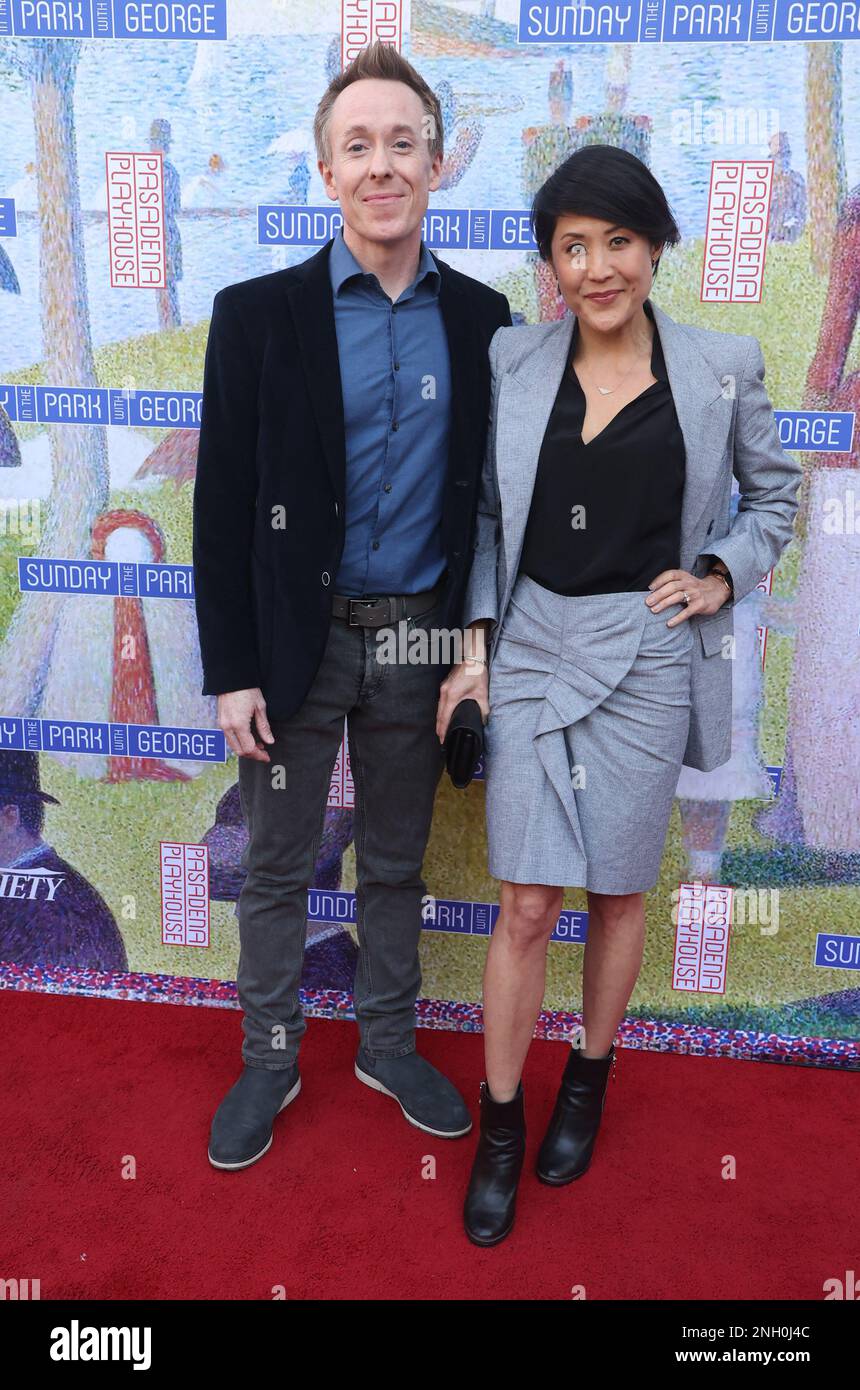 Jim Cashman, Michelle Non, at Opening Night For "Sunday In The Park ...