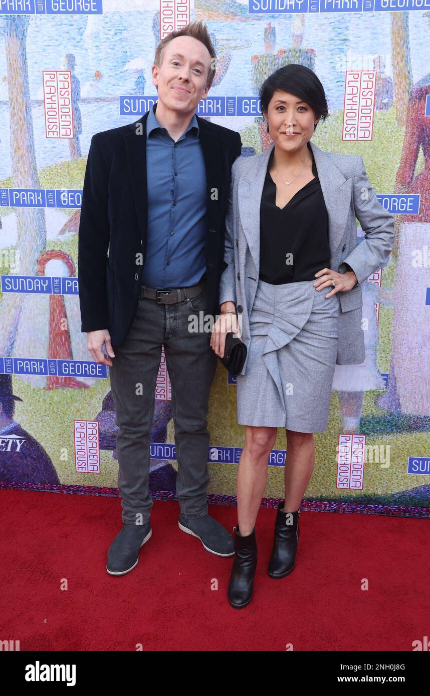 Jim Cashman, Michelle Non, at Opening Night For "Sunday In The Park ...