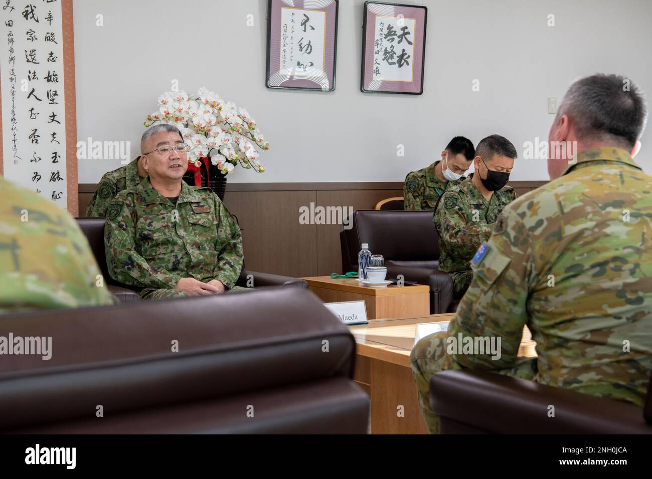 From left, Lt. Gen. Tadao Maeda, Commanding General, Ground Component ...