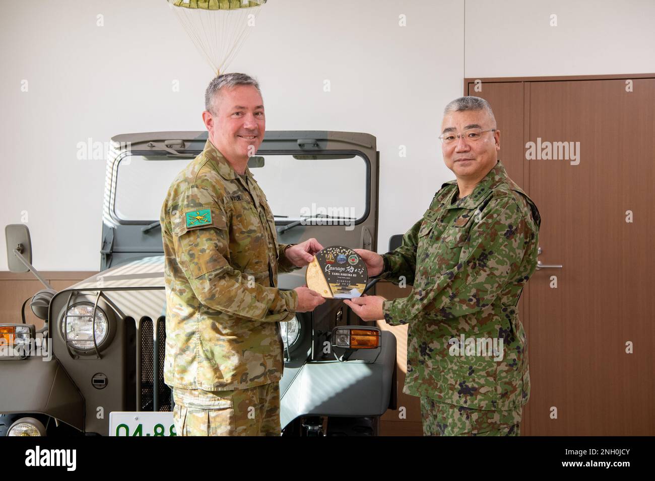 From left, Australian Army Major General Scott Winter, Commander 1st ...