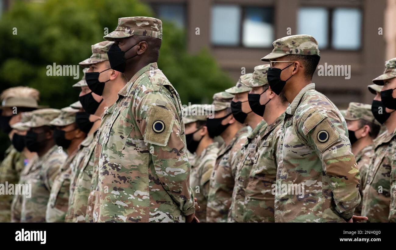 An opening ceremony is held for Exercise Yama Sakura 83 at Camp Asaka ...