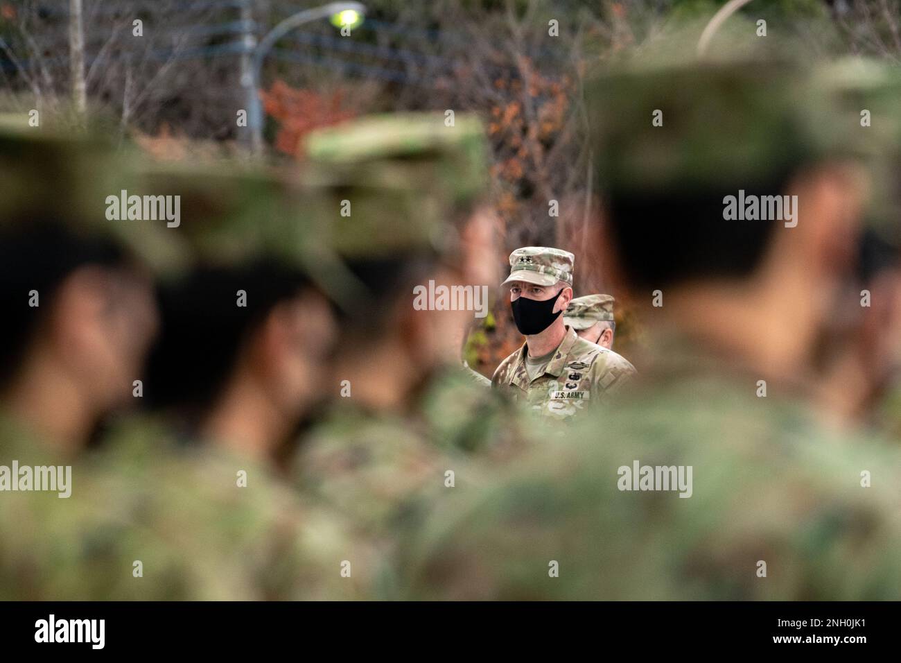 An opening ceremony is held for Exercise Yama Sakura 83 at Camp Asaka ...