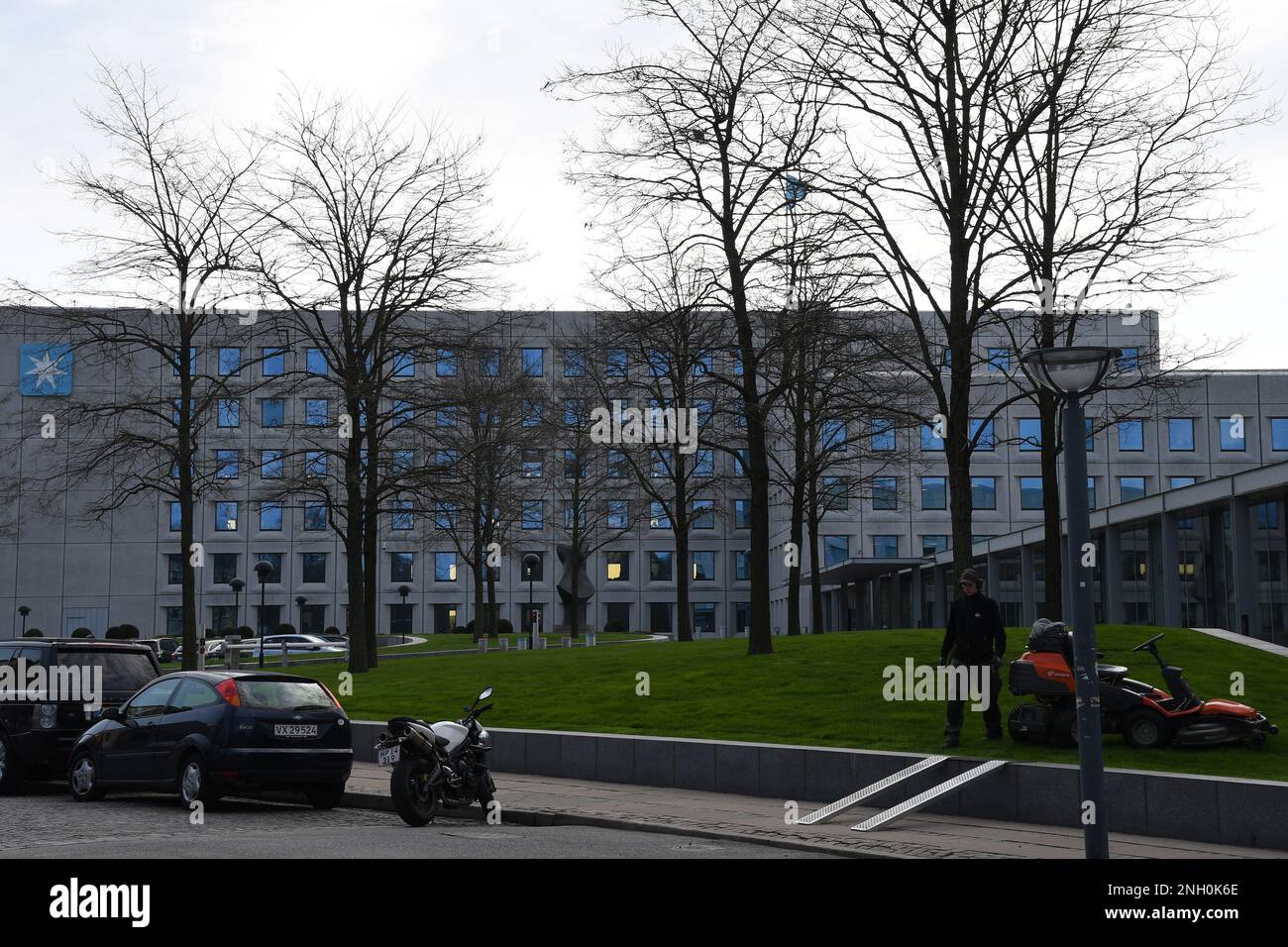Copenhagen/Denmark 30 April 2018 Measrsk shipping head office in danish ...
