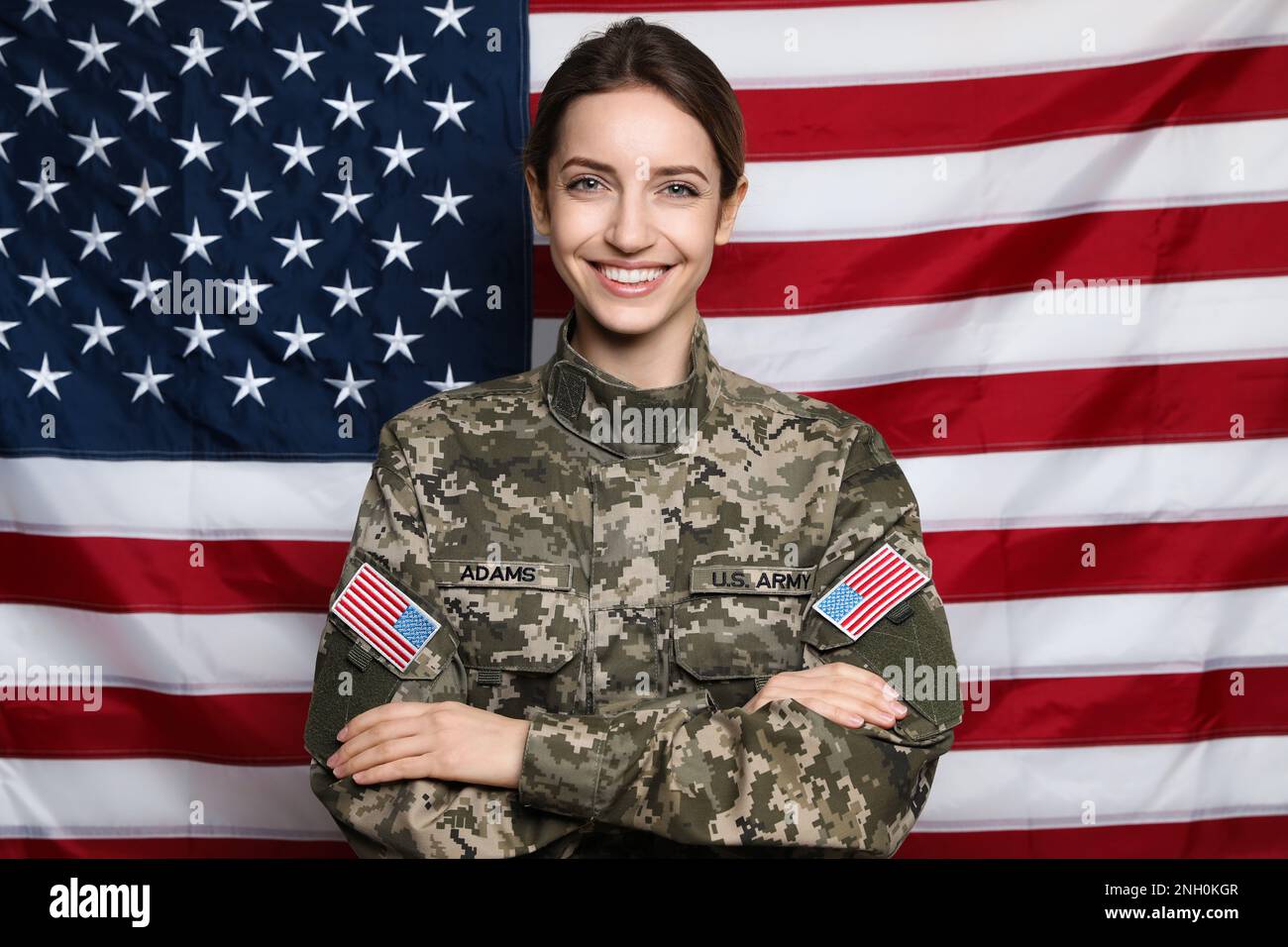 Female army cadet hi-res stock photography and images - Alamy