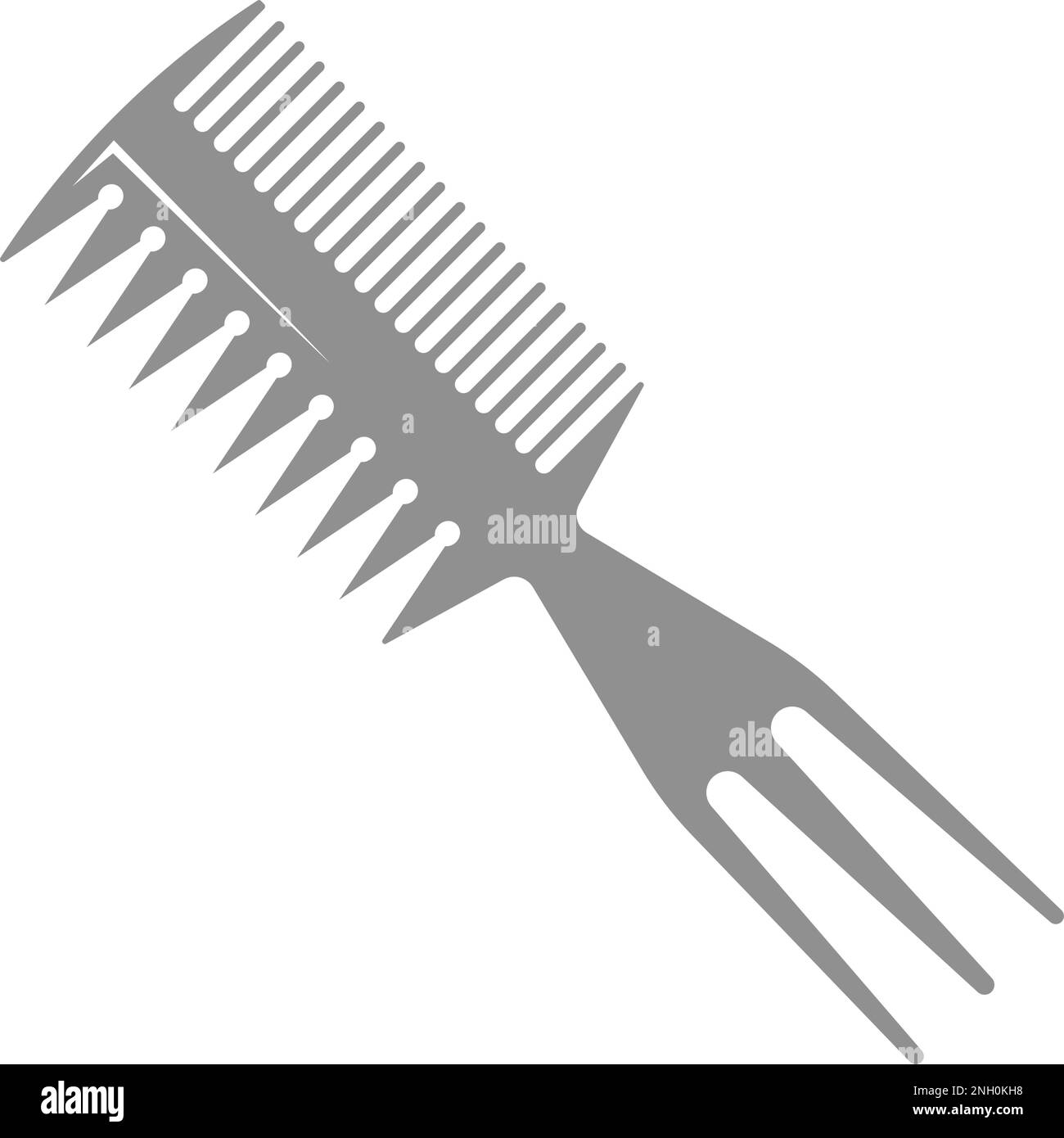 Comb hair logo icon design illustration Stock Vector Image & Art - Alamy