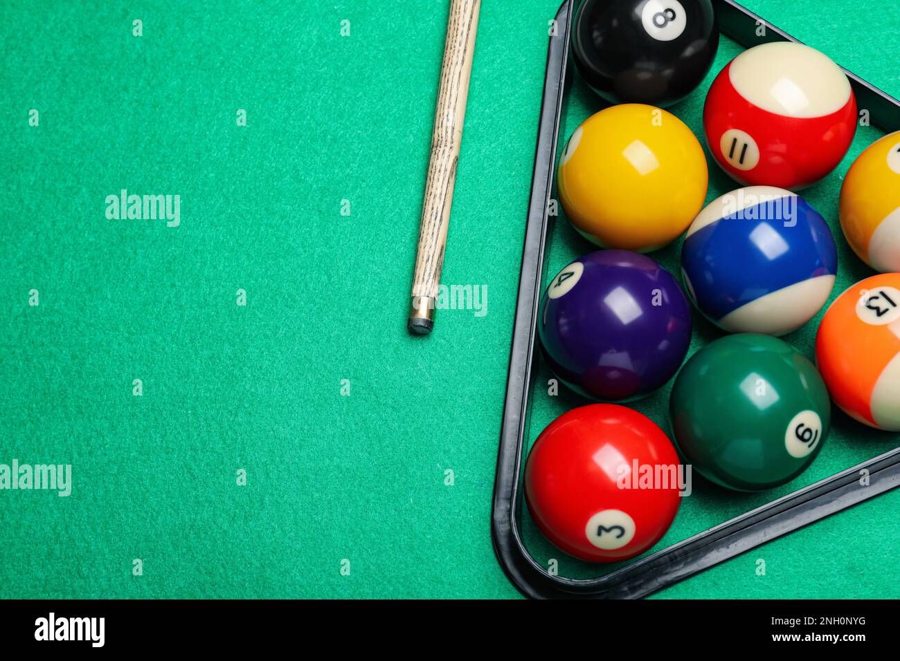 Plastic rack billiard balls hi-res stock photography and images - Alamy