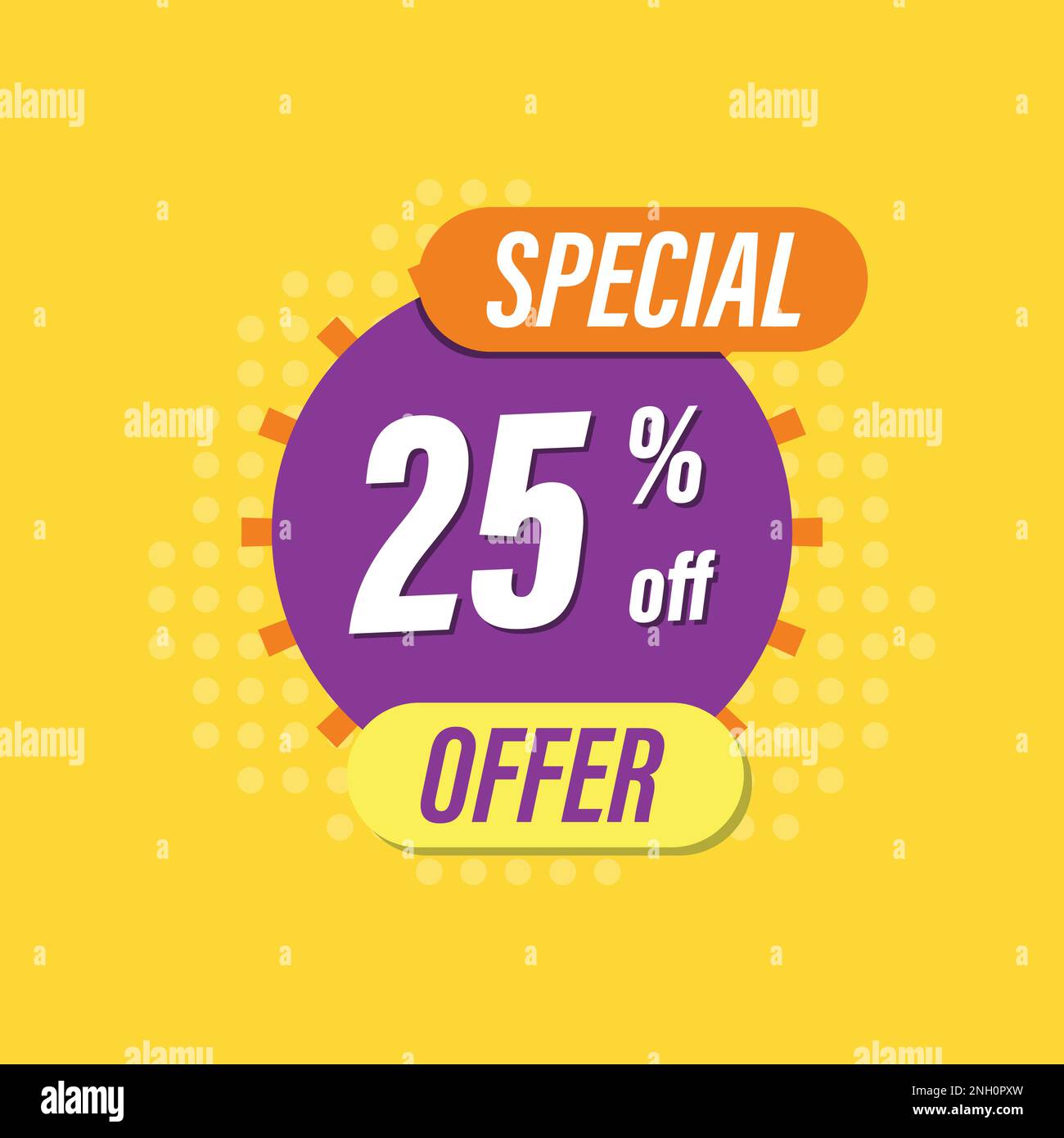 Special offer, advertising poster for web page, application, business ...