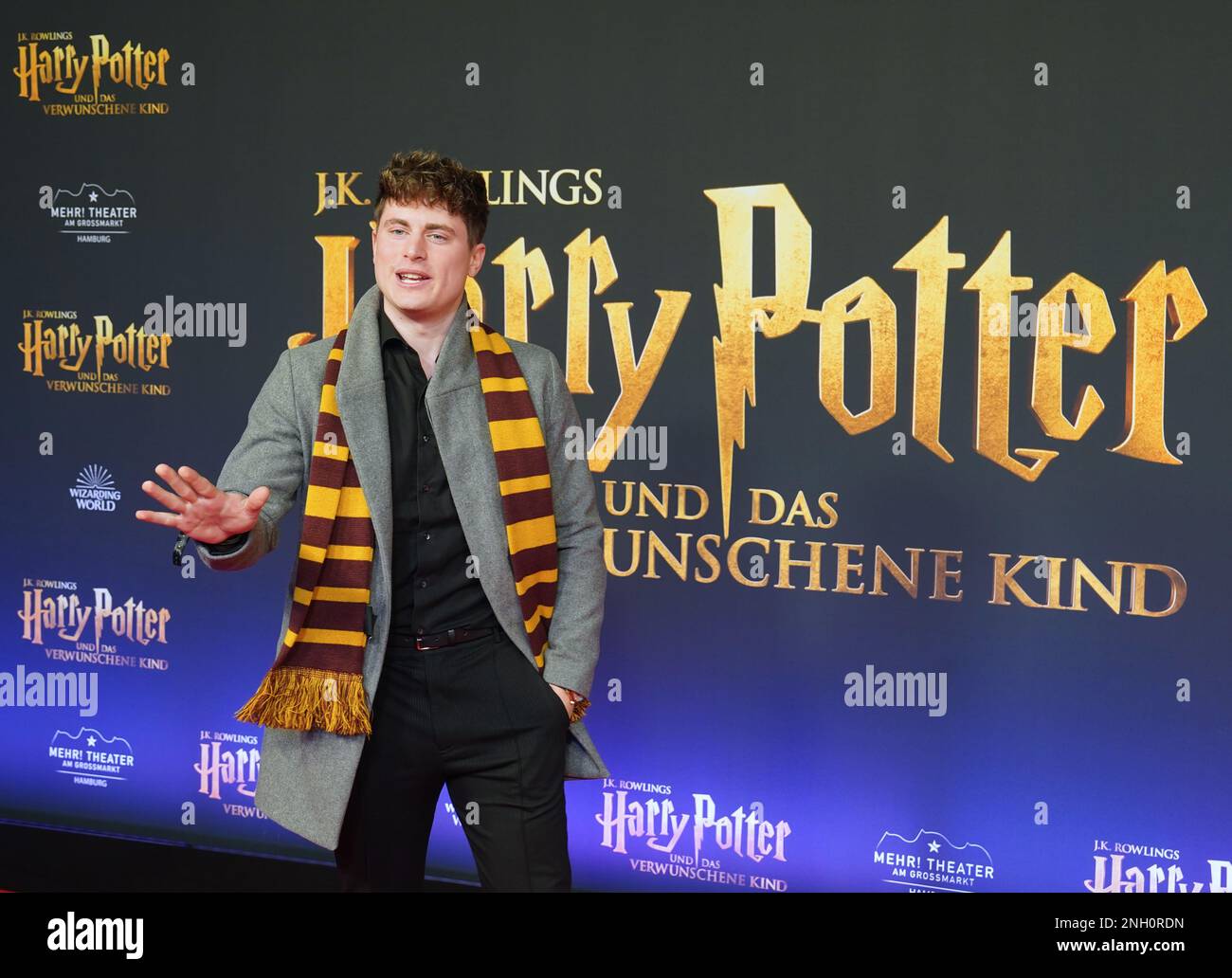 Hamburg, Germany. 19th Feb, 2023. Influencer Falco Punch walks the red ...