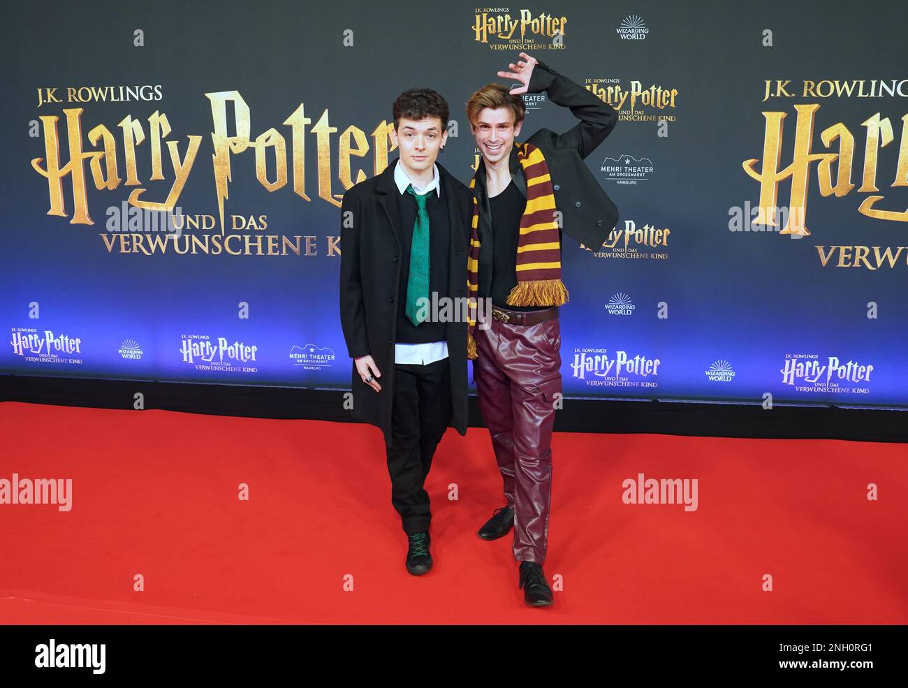 Hamburg, Germany. 19th Feb, 2023. Marik Roeder (l), animator and host ...