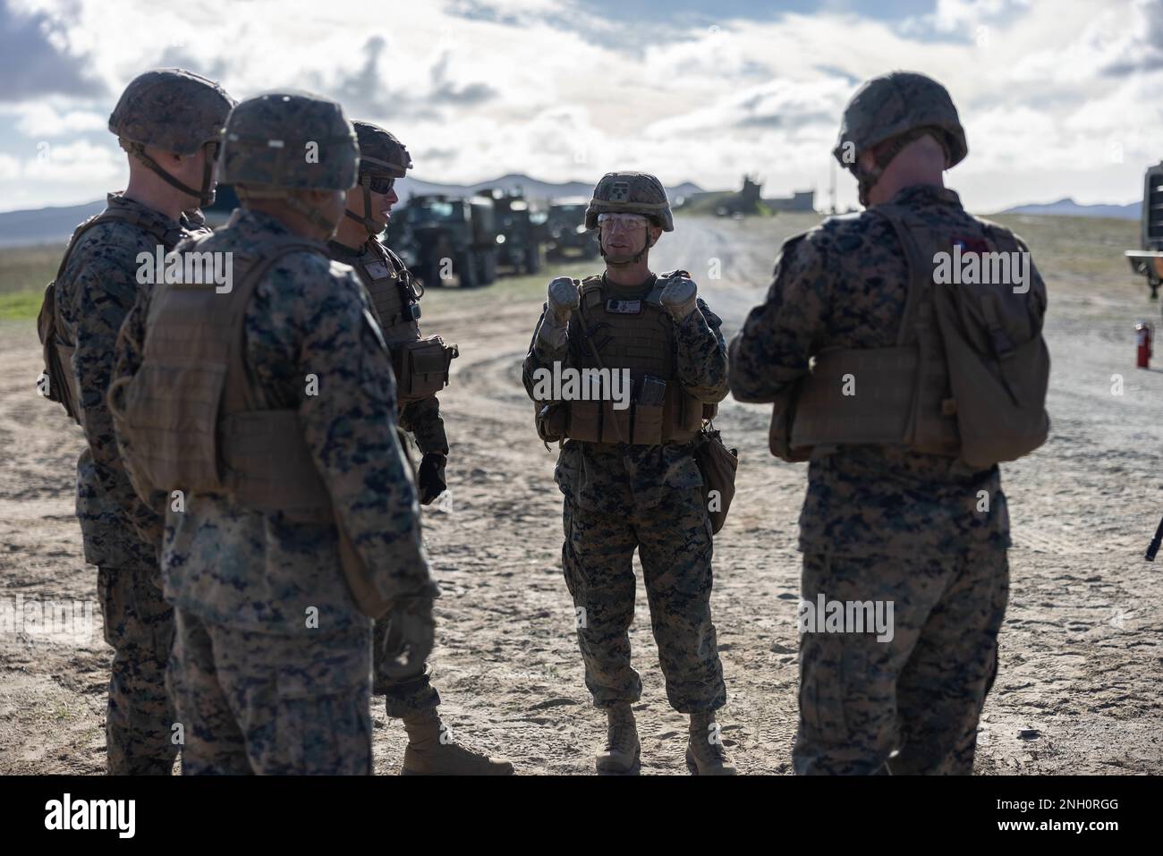 U.S. Marine Sgt. Maj. David Wilson, the sergeant major of 1st Marine ...