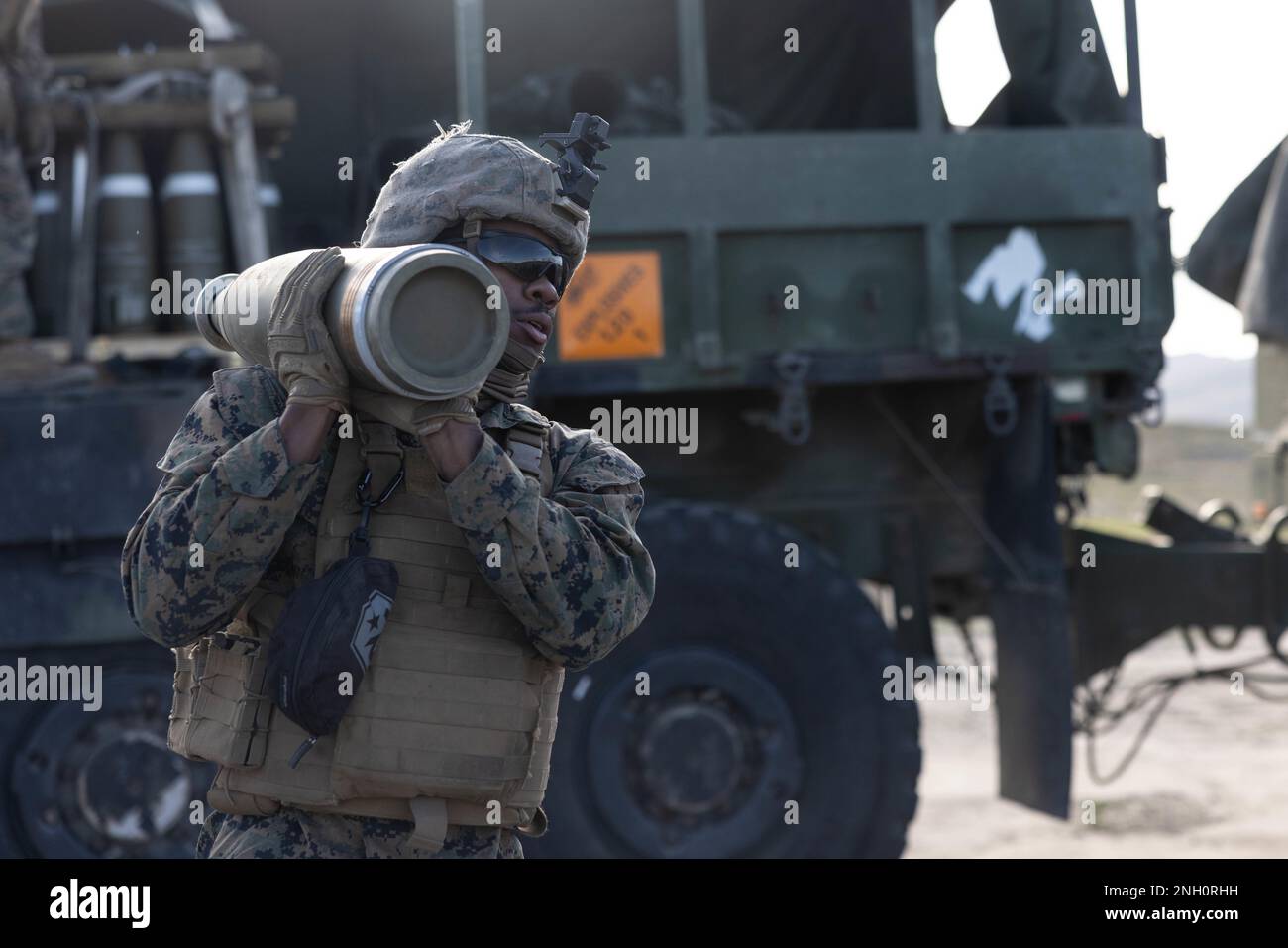 A U.S. Marine with India Battery, 1st Battalion, 11th Marine Regiment ...