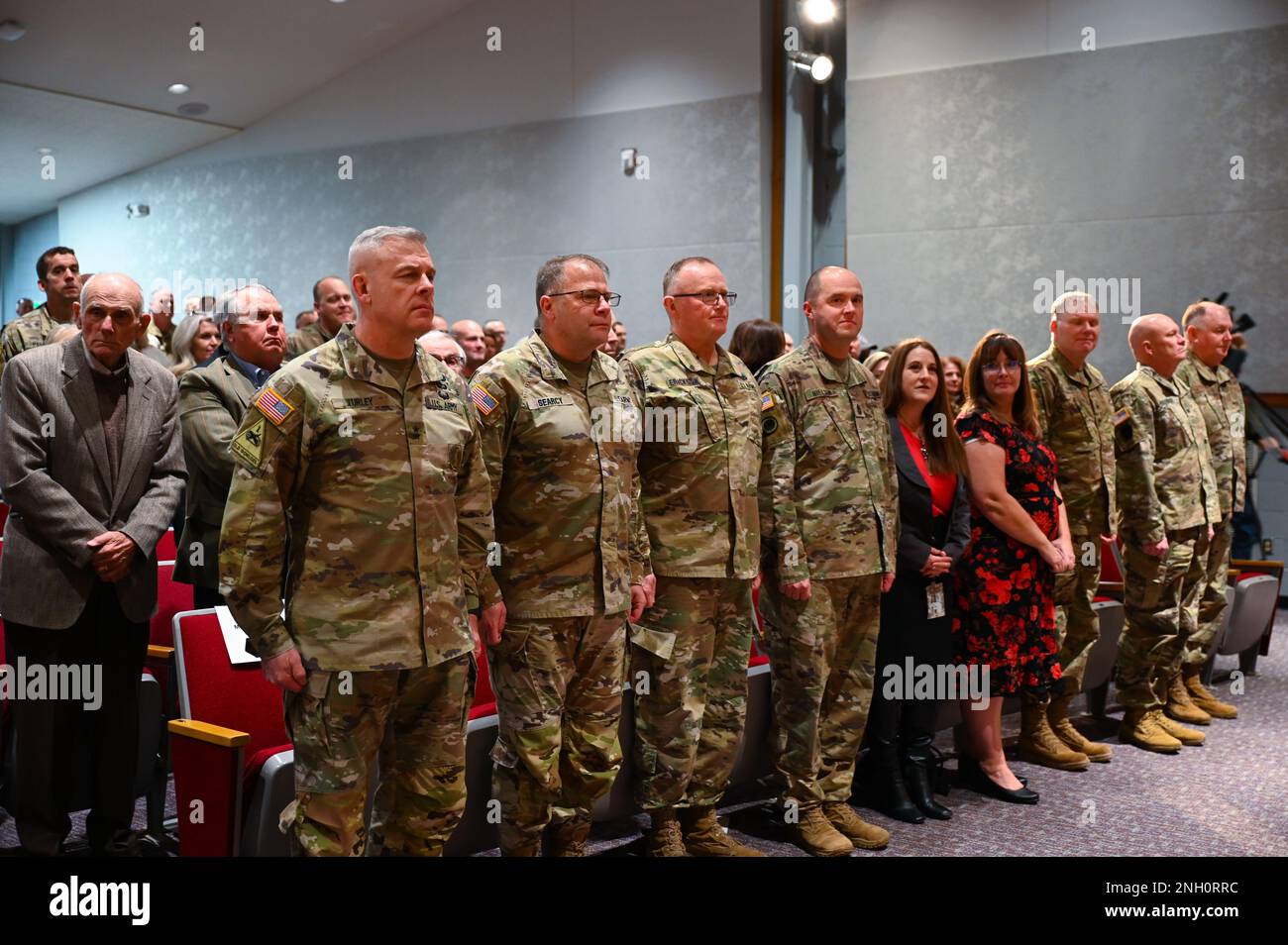 The official party, consisting of (from left to right) Maj. Gen ...