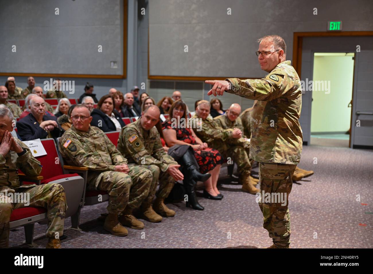 Command Chief Warrant Officer 5 Brian Searcy introduces family and ...