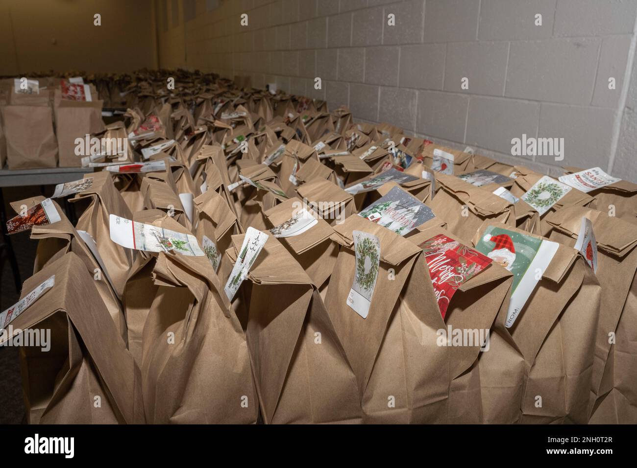 Bags of cookies for the dorm Airmen cookie drive can be seen at ...