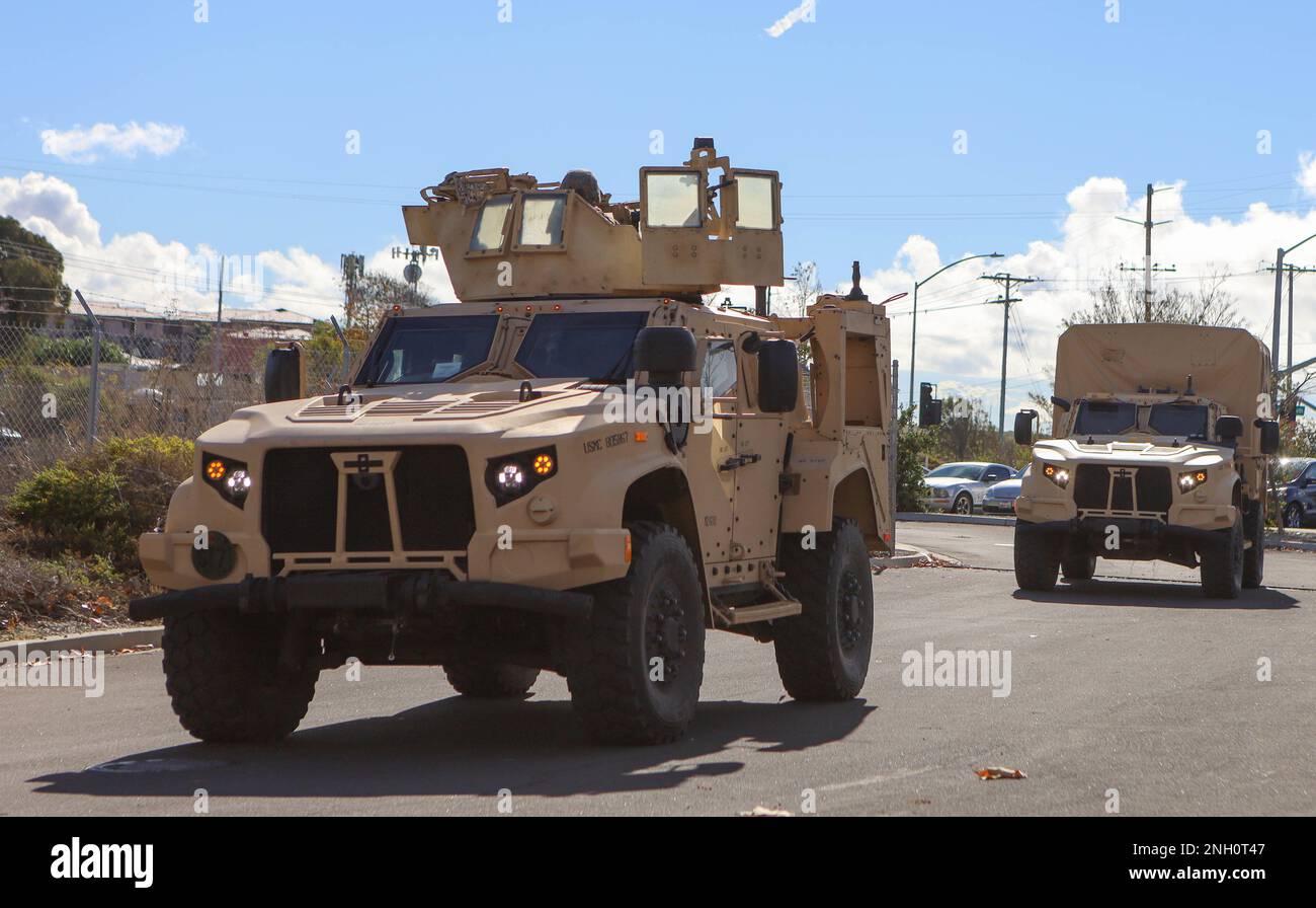 U.S. Marines with 1st Air Naval Gunfire Liaison Company, I Marine ...