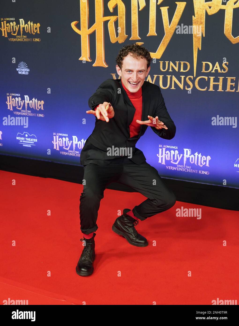 Hamburg, Germany. 19th Feb, 2023. Julian Janssen, KiKa host, walks the ...