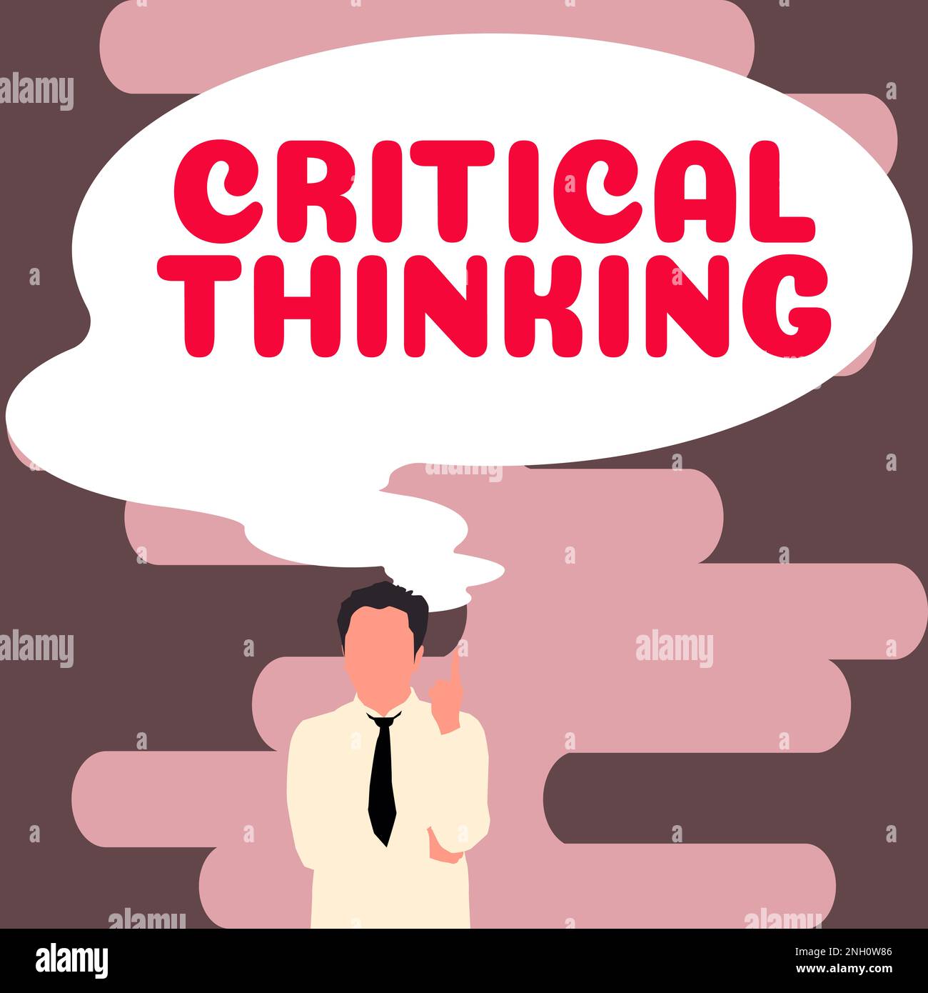 Hand writing sign Critical Thinking, Word Written on sequence of stages ...