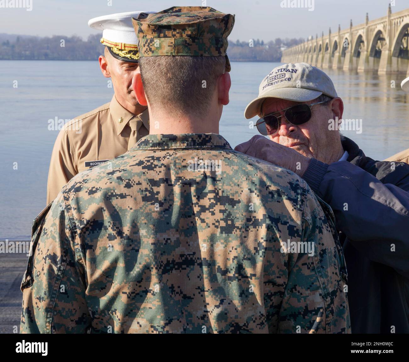 U.S. Marine Corps Staff Sgt. Dustin Jeardoe, a canvassing recruiter with Recruiting Substation ...