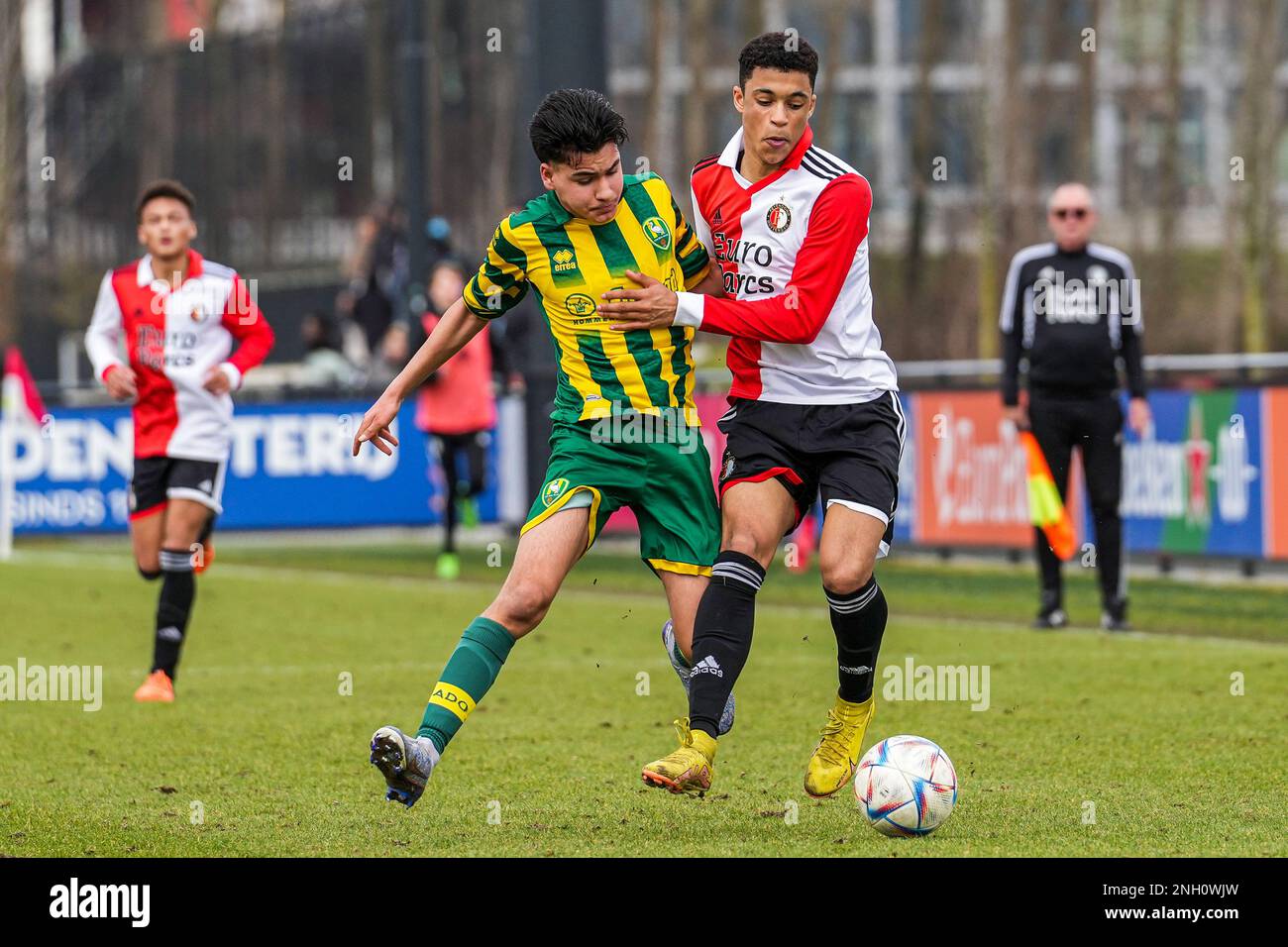 Rotterdam - Reuben Thomas during the match between Feyenoord O17 and ADO O17 at Nieuw Varkenoord ...