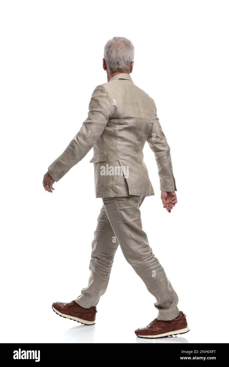 Old Man Walking Away