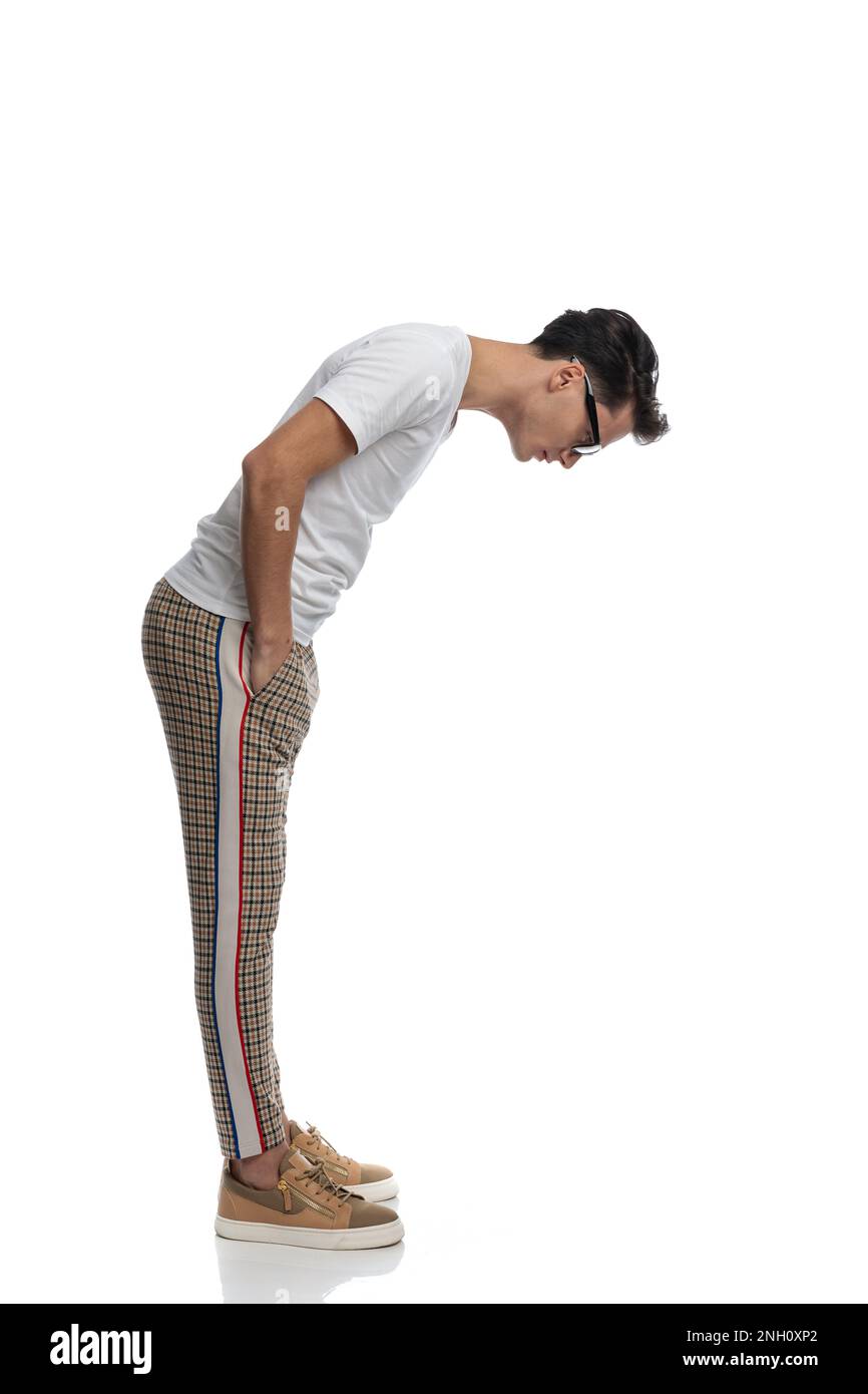 Man hands down pants hi-res stock photography and images - Alamy